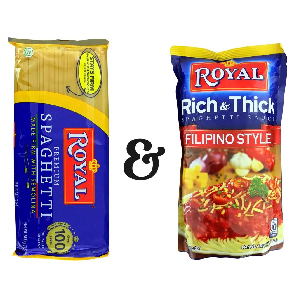 ROYAL Spaghetti + Filipino Style Spaghetti Sauce Value Pack Pagbilan ...