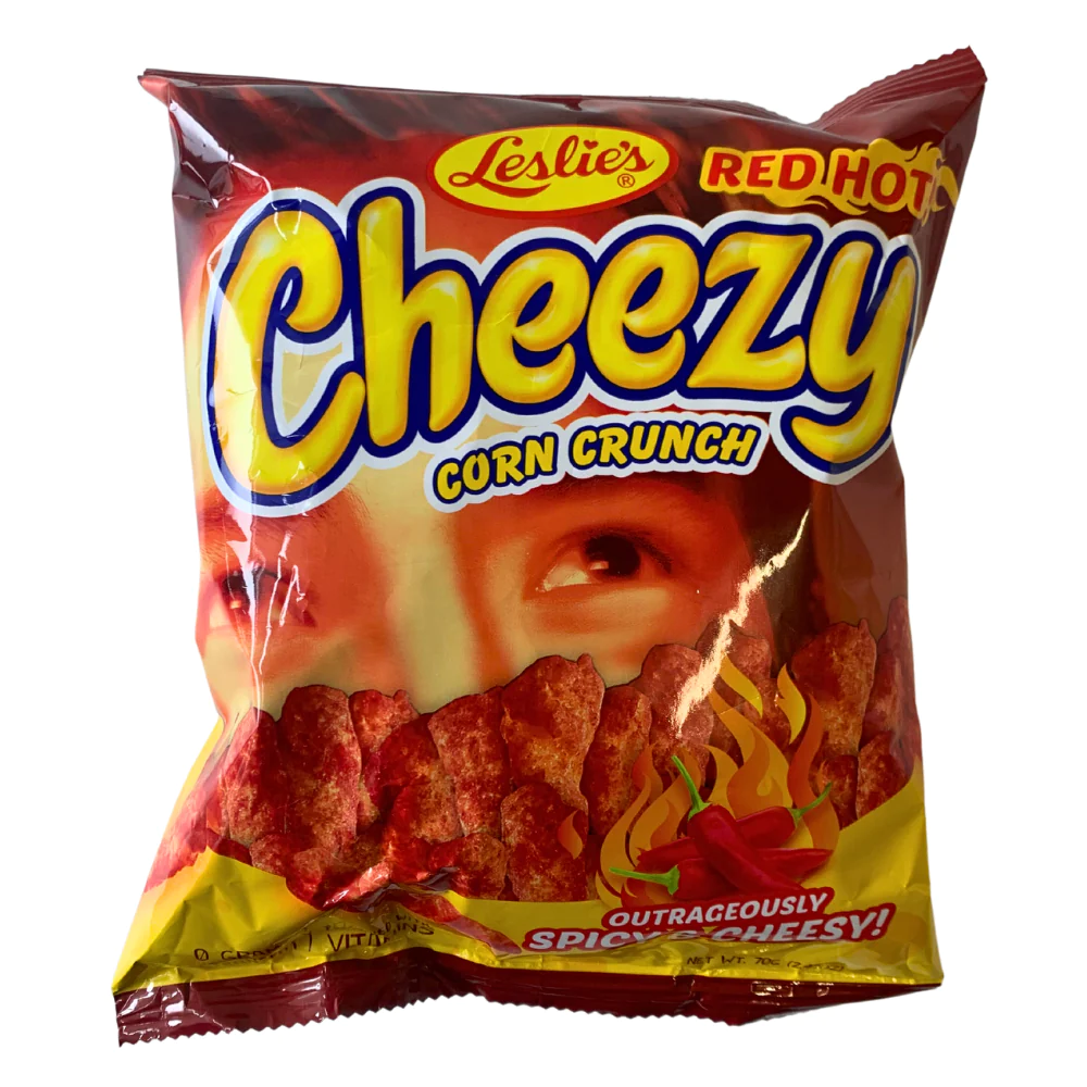 LESLIE'S Cheezy Corn Crunch Spicy (70g) Pagbilan - Online Tindahan